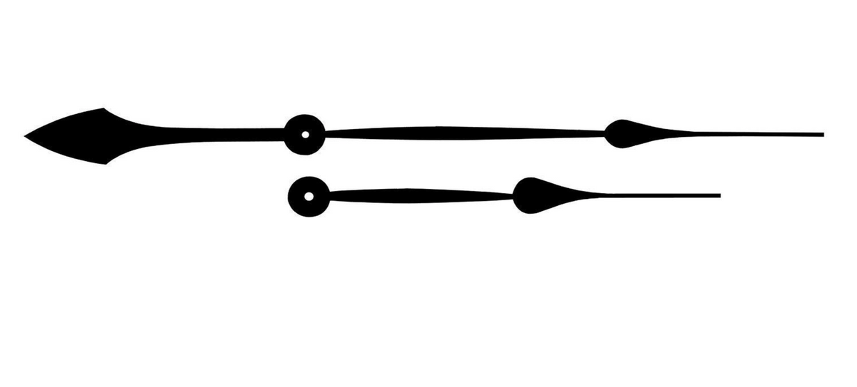 drumstick clock hands