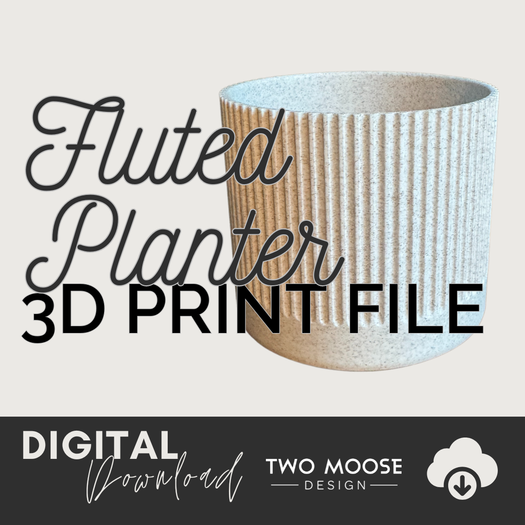 Fluted Planter 3D Print File STL