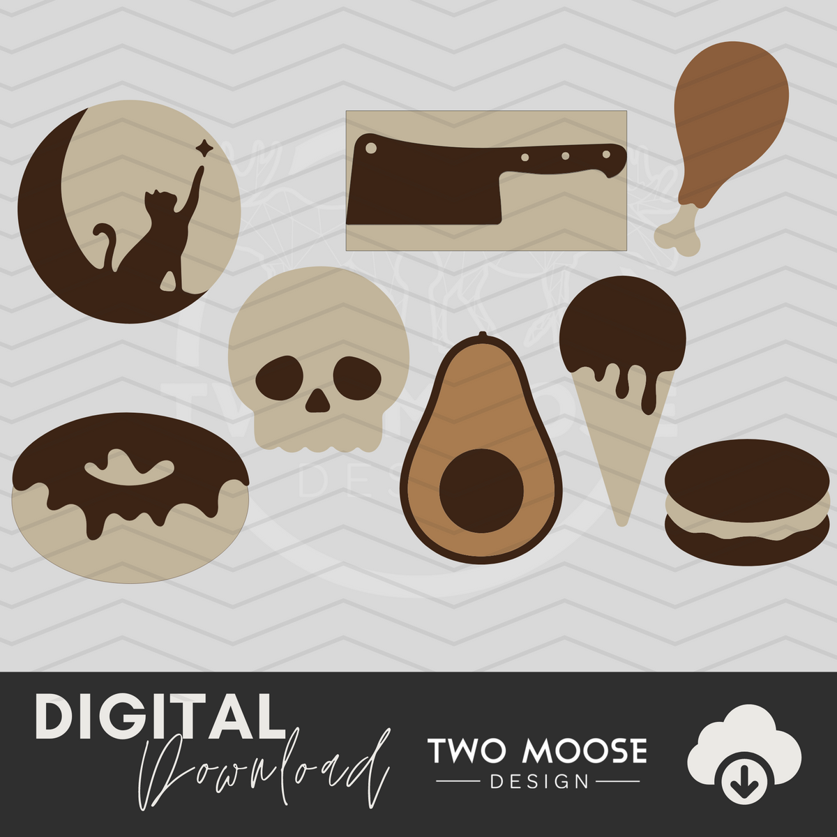 Straight Inlay Charcuterie Board SVG Bundle