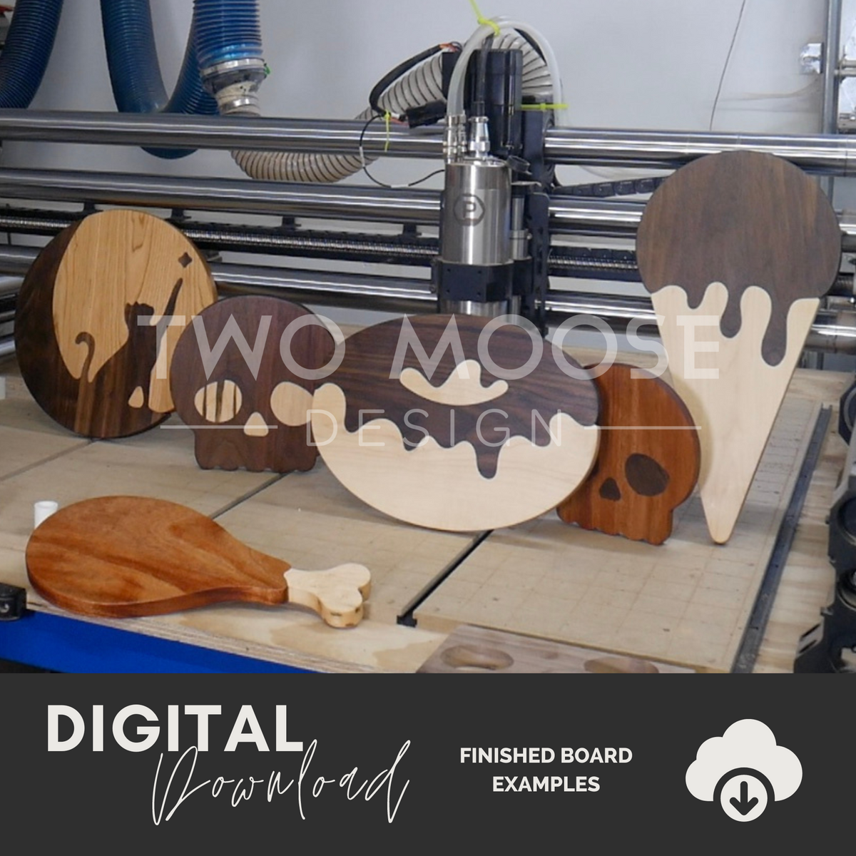 Straight Inlay Charcuterie Board SVG Bundle