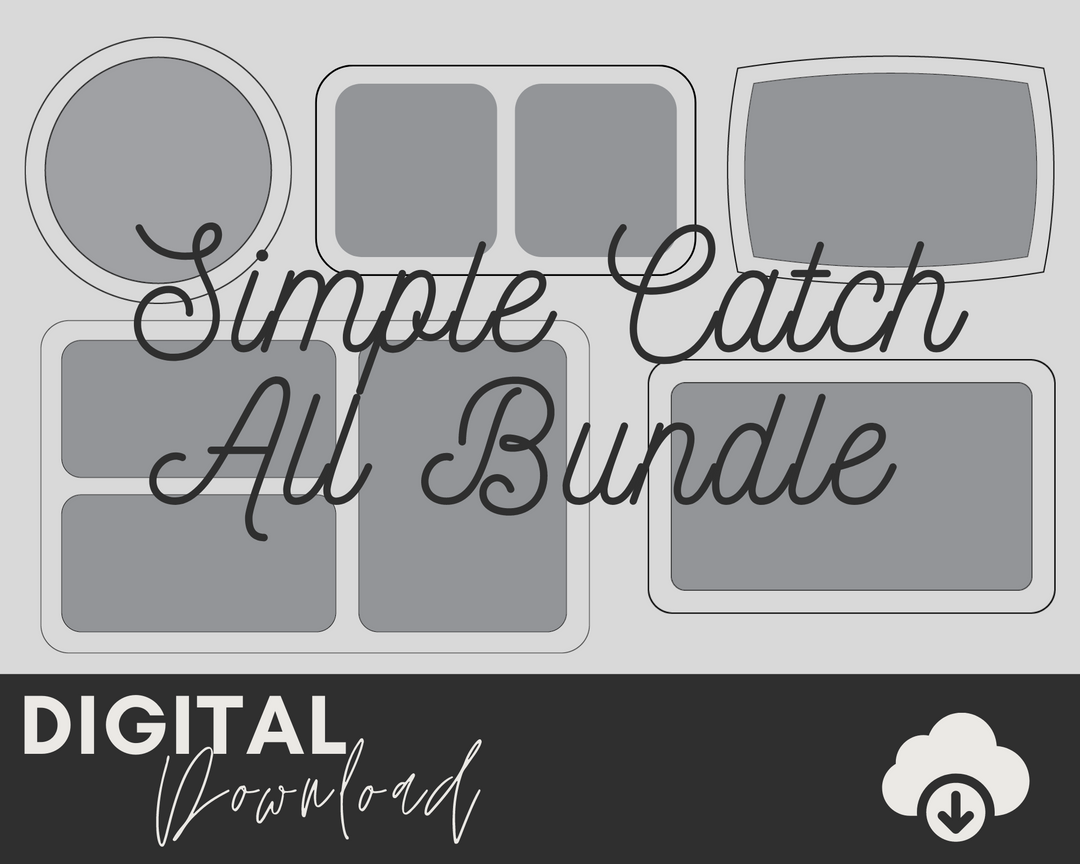 Simple Catch All Tray Bundle SVG