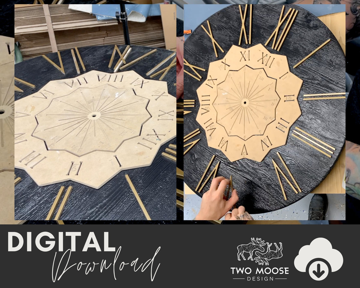 Clock Alignment Jig SVG